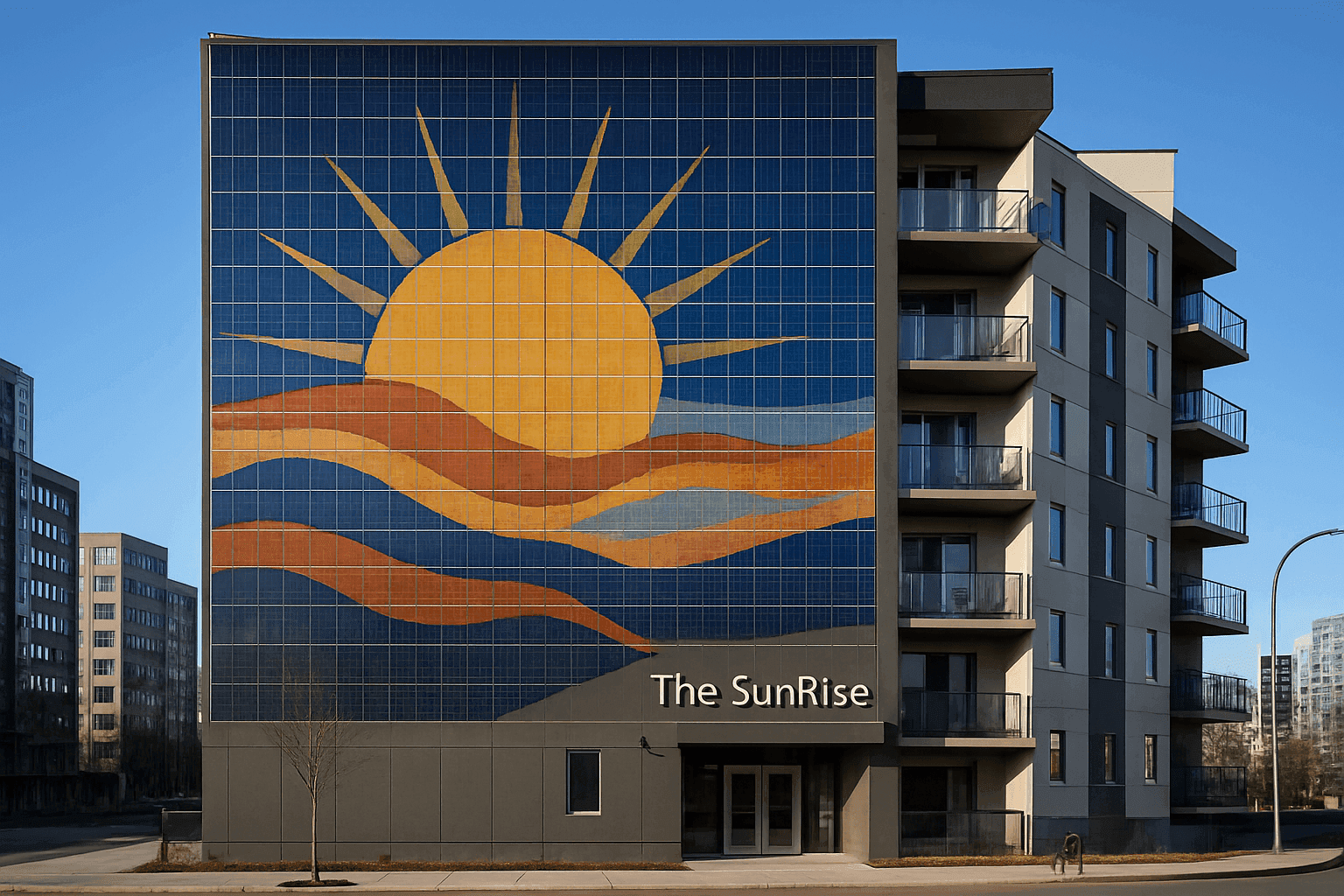 Edmonton’s SunRise Building Unveils World’s Largest Solar Mural ...